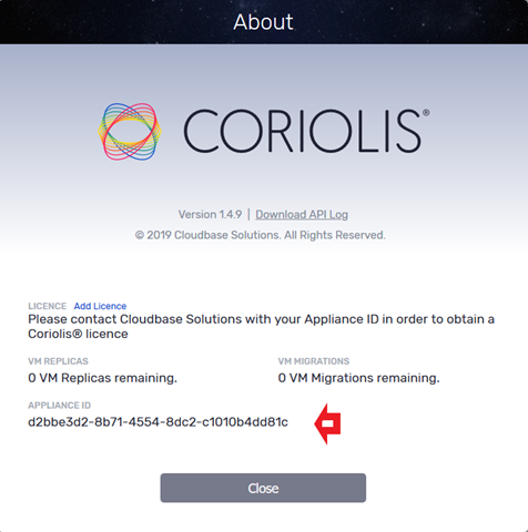 Coriolis License - Cloudbase Solutions